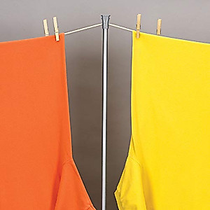Household Essentials Outdoor Telescoping Clothesline Prop, Silver