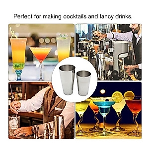 Cocktail Shaker Set, Professional Boston Shaker Set with 18oz Unweighted & 28oz Weighted, Stainless Steel Martini Shaker for Bartending and Home Bar, Premium Bar Tools for Bartender