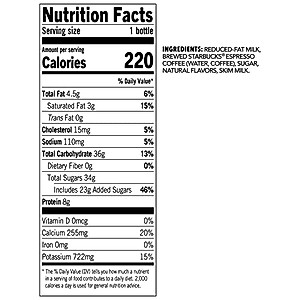 Starbucks Iced Espresso, Caramel Macchiato, 14oz Bottles, (8 Pack)