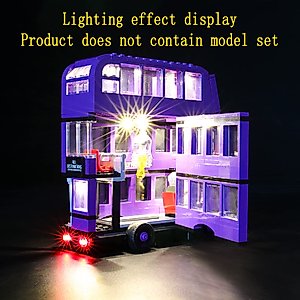 GEAMENT LED Light Kit Compatible with The Knight Bus - Lighting Set for 75957 Building Model (Model Set Not Included)