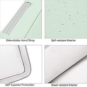 Lacdo 360° Protective Chromebook Case 11 Inch Laptop Sleeve for 11 Inch Acer HP Lenovo Dell Samsung ASUS Chromebook Spin 311, 13 Inch Surface Pro 9 8 X, 11.6-inch MacBook Air Computer Bag, Green