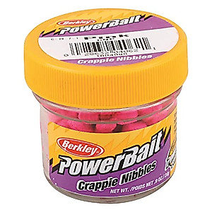 Berkley CNC PowerBait Biodegradable Crappie Nibbles, Chartreuse, 0.9-Ounce