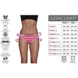 Sexy Basics Women’s 12 Pack Bikini Brief Panties | Ultra-Soft & Silky Nylon -Spandex Stretch Underwear