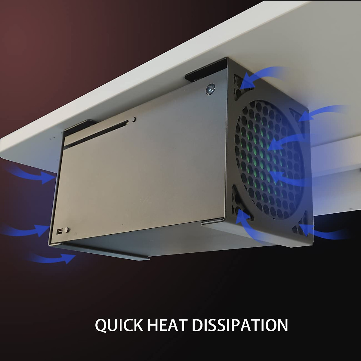 Monzlteck Under Desk Mount for Xbox Series X,Stealth Mount for XSX