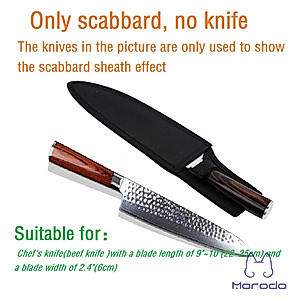 9"~10"Chef Knife Beef Knife Scabbard Sheath (Black Nylon)