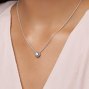 Pandora Classic Elegance Clear CZ Chain Necklace