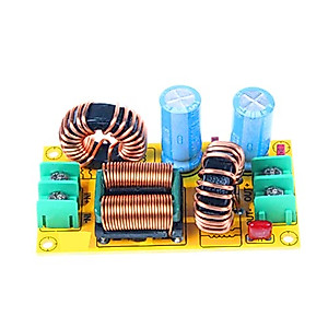 NOYITO DC LC Filter DC EMI Power Filter 0 to 50V 2A 4A 10A 20A Filtering Board (20A)