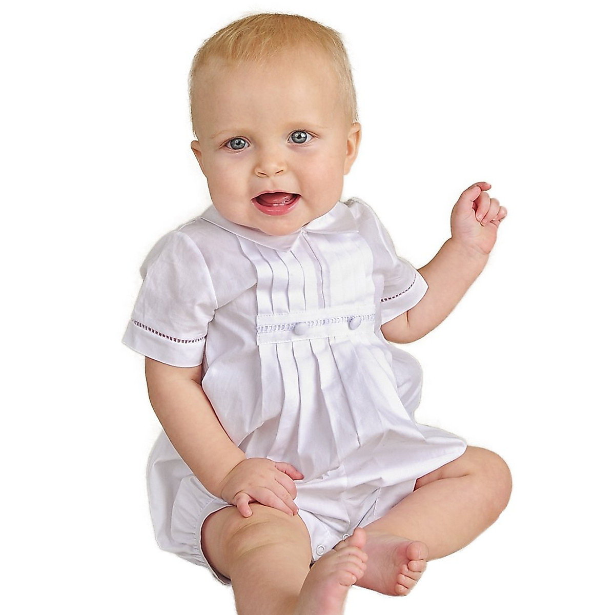 One Small Child David 9 Months Christening Baptism Blessing Outfit for Boys White