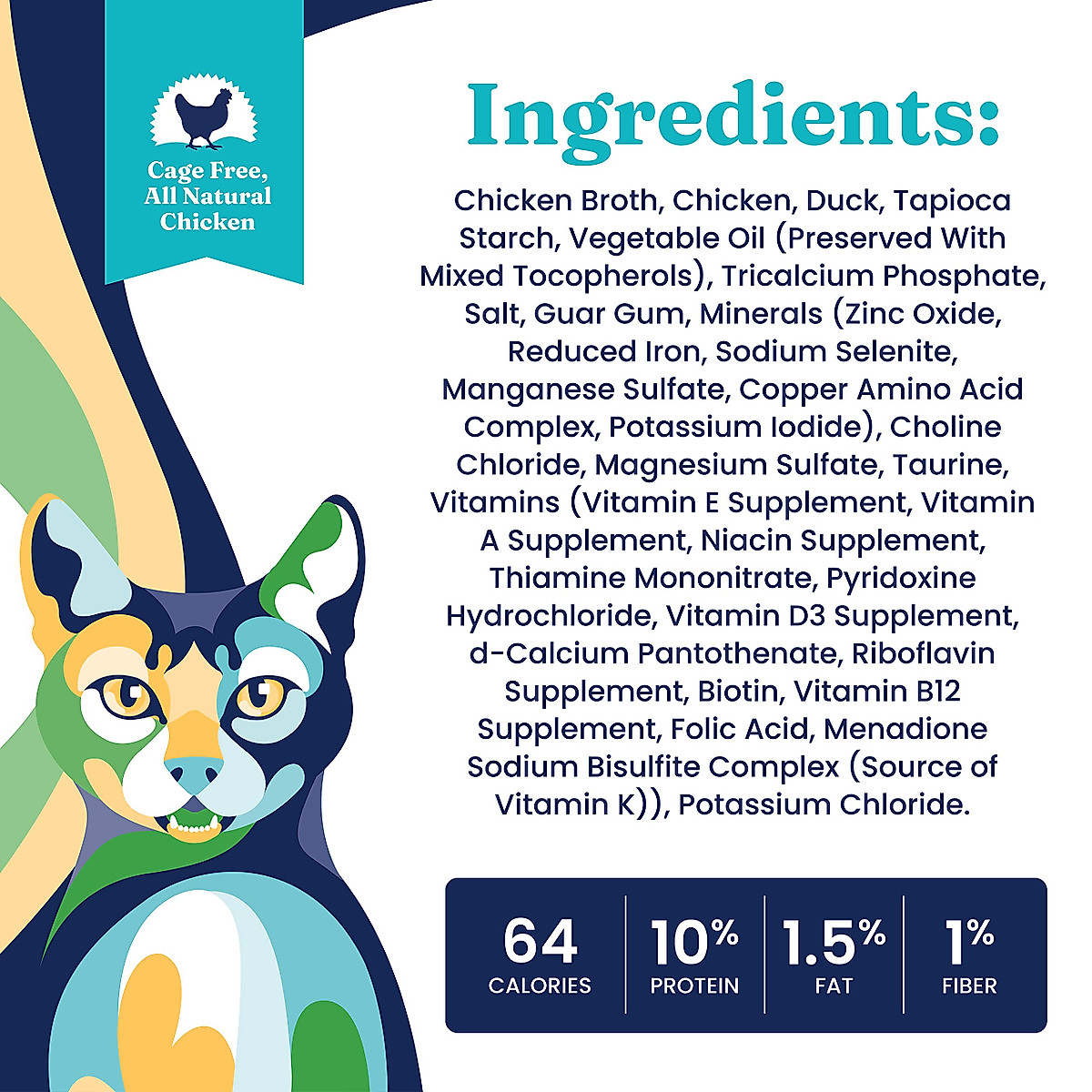 Solid Gold Canned Cat Food - Nature's Harmony Wet Cat Food Shreds in Gravy - Grain & Gluten Free Cat Wet Food Made with Real Chicken & Duck for Sensitive Stomach Support & Digestive Health - 24 Pack