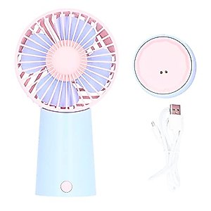 plplaaoo Magnetic Suction Hand Held Fan, Personal Cooling Fan, 90 Degree Shaking Small Desktop Fan, Adjustable USB Charging Electric Fan with Battery, Handheld Fan for Dormitory Office Home