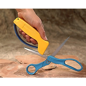 AccuSharp Knife & Scissor Sharpener Combo Pack - Diamond-Honed Tungsten Carbide Rust-Free Sharpener w/Reversible Blades Quickly Sharpen, Restore, Repair & Hone Dull Blades