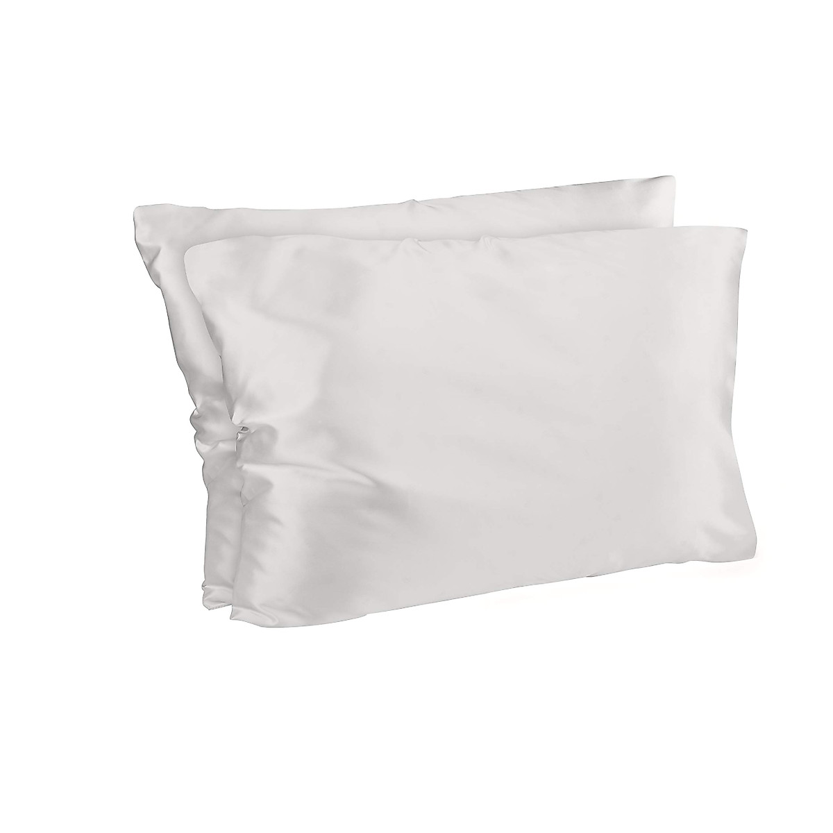 ULULIFE Luxury Grow Hair Faster, Save Extensions, Hairstyles, Lashes w/Satin King Size Pillowcases Set of 2 Ivory.