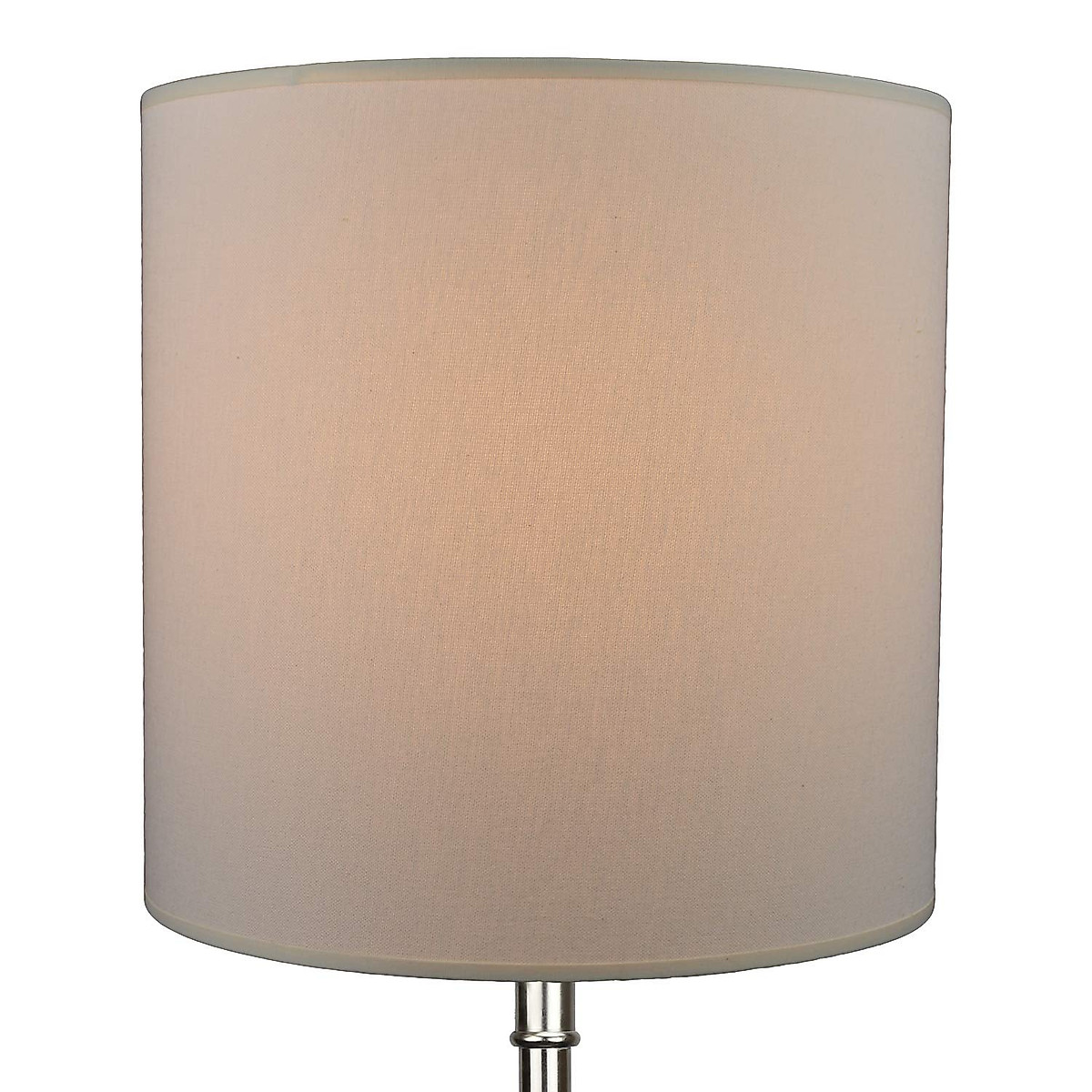 FenchelShades.com 12" Top Diameter x 12" Bottom Diameter 12" Height Cylinder Drum Lampshade USA Made (Linen Cream)