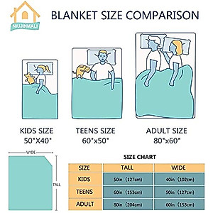 Axolotl Blanket,Plush and Warm Home Soft Cozy Portable Fuzzy Throw Blankets for Couch Bed Sofa,Cute Axolotl (Ambystoma Mexicanum) in Front of A Light Blue,40"x50"