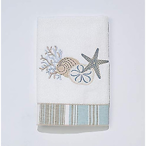 Avanti Linens By The Sea Hand Towel, White,10972WHT