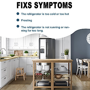 puxyblue 297216600 Refrigerator Defrost Thermostat for Frigi-Daire Elec-Trolux Ken-More Freezer Defrost Thermostat Replaces 216731000 216872200 218673001 7216872200 AP4374171