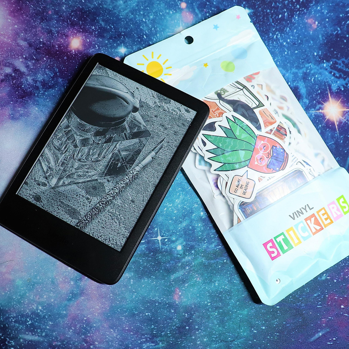 150pcs Stickers for Kindle | Kindle Stickers Bookish Reading Sticker Pack for Smut Readers | Laptop Water Bottle Computer Accessories| Holographic Waterproof