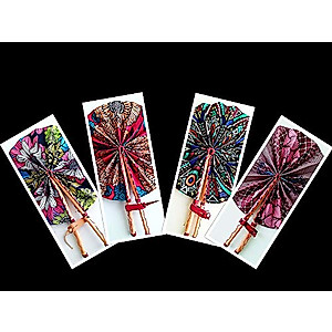 African Fabric Handfans