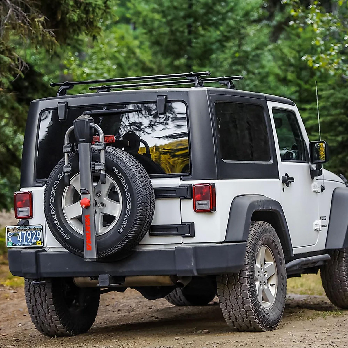 YAKIMA - SpareRide, Bicycle Rack, Turns Your Rear Mounted Spare Tire Into A Rack, 2 Bike Capacity