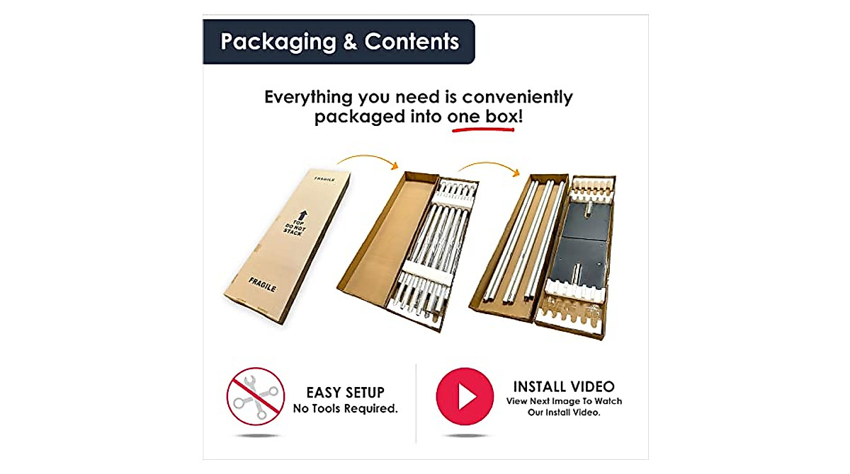 Urquid Linen Pipe & Drape Kit - Adjustable and Portable