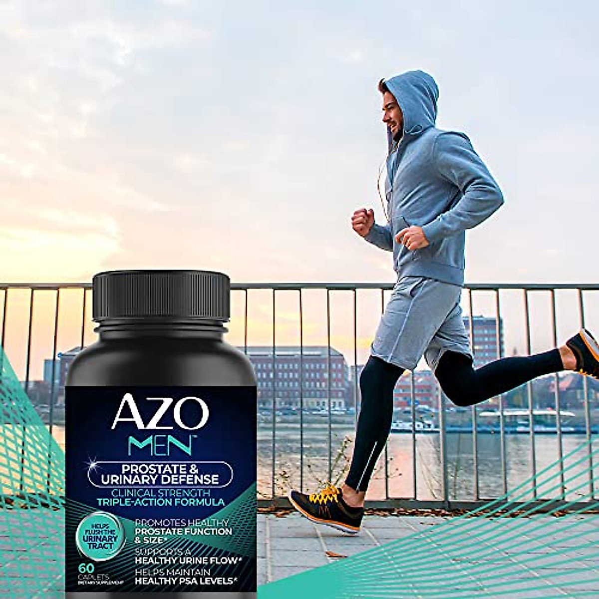 AZO Men Prostate and Urinary Defense, Clinical Strength Prostate Supplement for Men, Promotes Healthy Prostate Function and Size*, Supports Healthy Urine Flow*, 60 Count