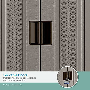 Suncast BMC7200 Storage Cabinet, Platinum