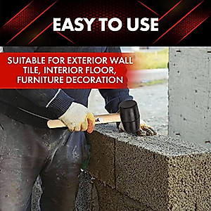 YIYITOOLS YY-2-005 Rubber Mallet Hammer With Wood Handle–8-oz, black