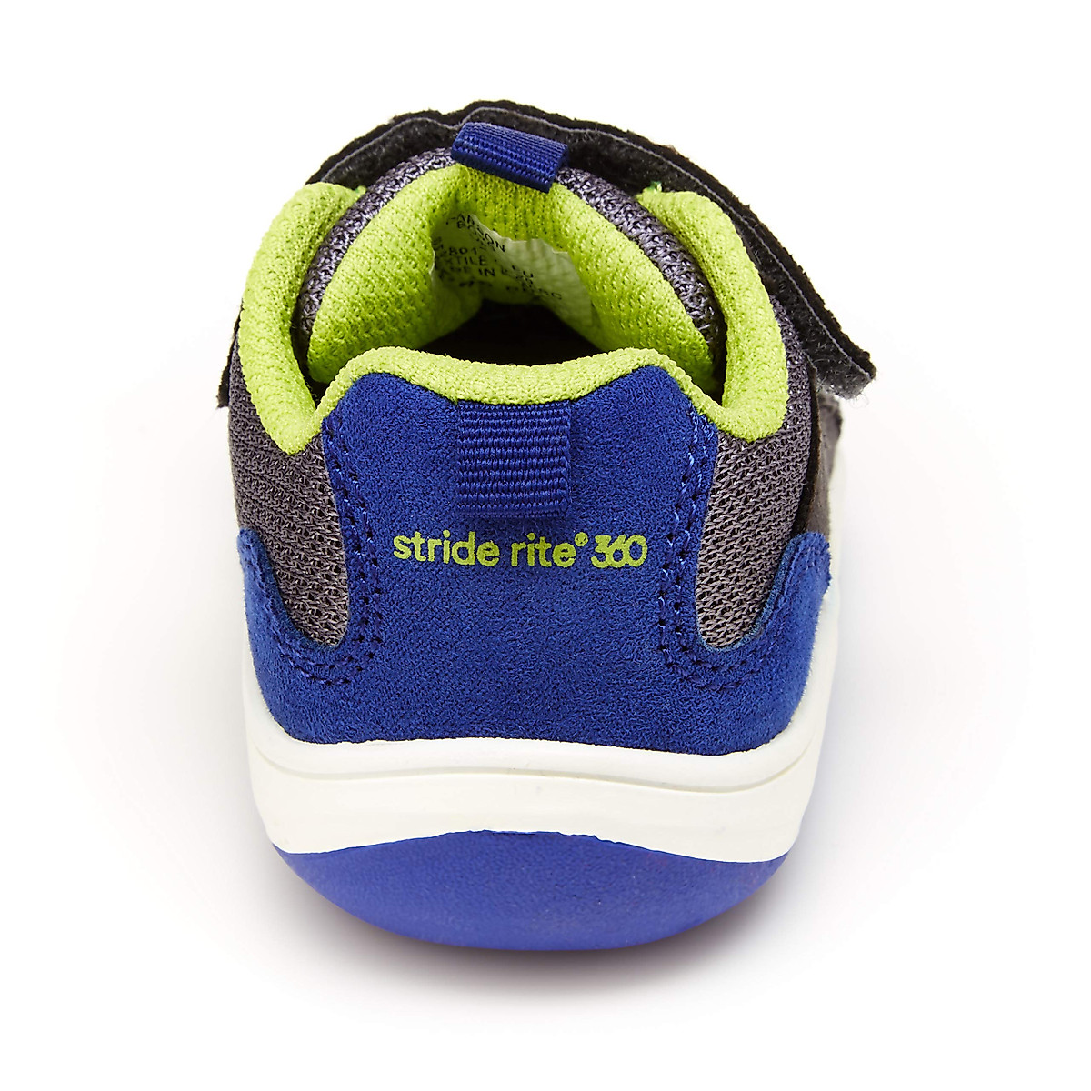 Stride Rite 360 Boy's Carson Sneaker, Grey Blue, M, 3.5 Little Kid