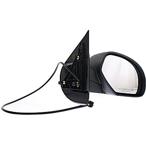 Kool Vue Left & Right Power Heated Mirrors Compatible With Chevrolet Silverado 1500 2007-2013 Manual Fold w/o Signal Light, Blind Spot, Memory, Puddle Lamp & Auto-Dimming Textured Crew Cab, New Body