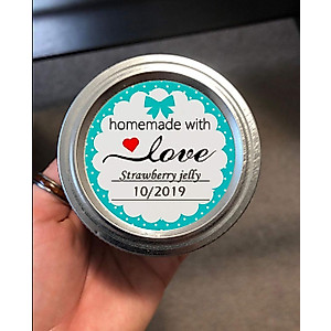 Homemade with Love Stickers with Lines,2 Inch Canning Labels for Jar,Storage Bins,Baking Packaging Seals for Handmade Goods,504 Pcs Per Pack