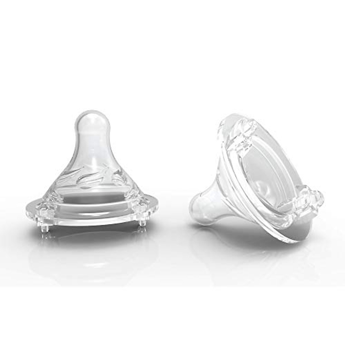 Avima Baby Silicone Nipples for Wide Neck Bottles, Slow Flow 0-6 Months (Set of 6)