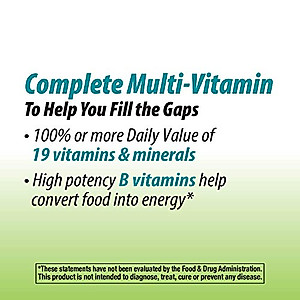 Nature's Way Alive! Garden Goodness Men's Multivitamin, One Serving of Veggies and Fruits**, High Potency B-Vitamins, 60 Tablets