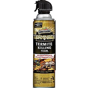 Spectracide Terminate Termite Killing Foam, Kills Exposed Subterranean, Drywood and Dampwood Termites On Contact, for Insects, 16 fl Ounce