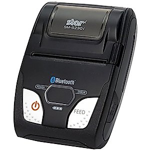 Star Micronics SM-S230i Compact and Portable Bluetooth/USB Receipt Printer with Tear Bar - Supports iOS, Android, Windows