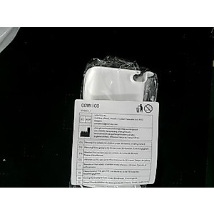 COMNICO Hair Dryer Holder Wall Mounted Self Adhesive Blow Dryer Hanger Hook with Plug Cord Organizer Rack for Bathroom Cabinet Door, Compatible with Most Hair Dryers (White)