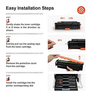 v4ink 5PK Remanufactured Toner Cartridge Replacement for Canon 118 HP 304A CC530A Toner for Canon ImageClass MF726Cdw MF8350CDN MF8580Cdw MF8380Cdw LBP7660Cdn Printer 2 Black 1 Cyan 1 Magenta 1 Yellow