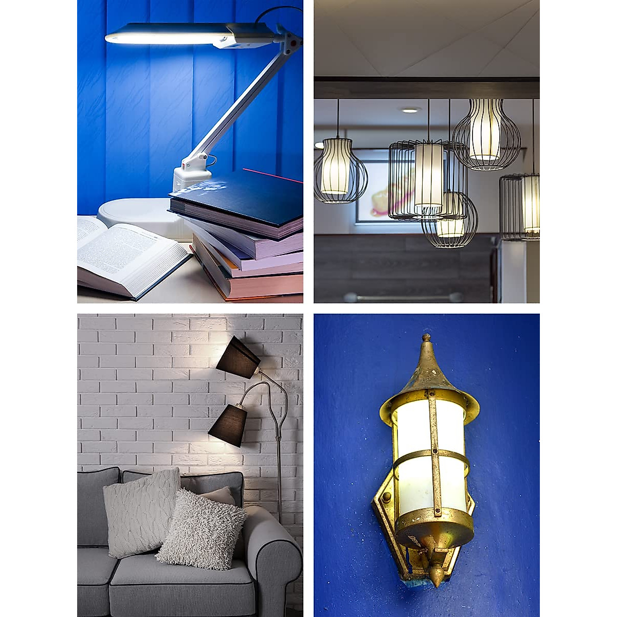 Mandala Crafts FML27 27-Watt 6500K Compact Fluorescent Light Bulbs with Quad Tubes, 4-Pin GX10q-4 Base FML 27, 2 Pack FML Lamp 27 Watt Bulbs