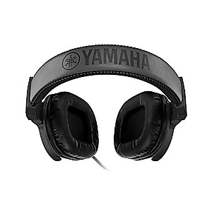 YAMAHA HPH-MT5 Studio Headphones - Foldable Monitor Headphones with 3m Cable and 6.3mm Standard Stereo Adapter Plug, Black