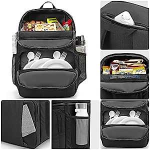 TOURIT Cooler Backpack Double Deck Lunch Backpack with Insulated Leakproof Cooler Bag for Men Women Work, Picnics, Hiking, Camping, Beach, Park or Day Trips, 28L