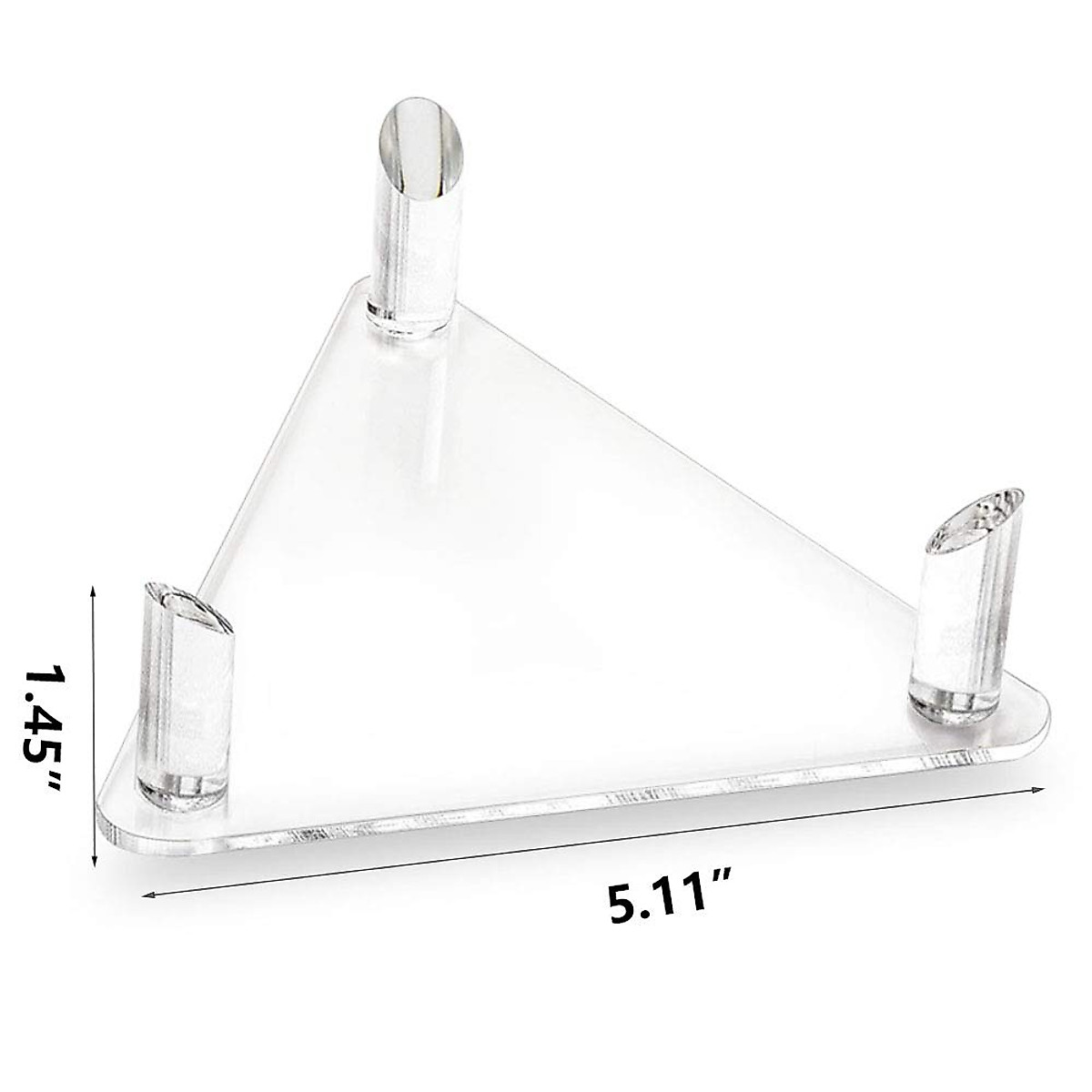 Tasybox Acrylic Ball Stand Holder, Sports Ball Storage Display Rack for Basketball Football Volleyball Soccer Rugby Balls 2 Pack Clear