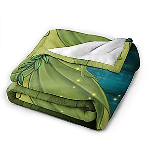 Princess and The Frog Ultra-Soft Micro Fleece Blanket Throw for Bedroom Sofa Comfortable 60in*80in