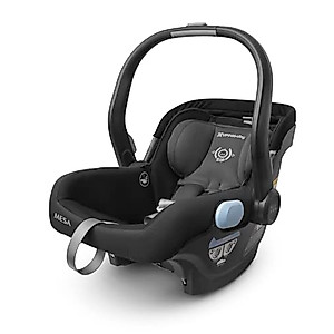 Vista V2 Stroller - Greyson (Charcoal Melange/Carbon/Saddle Leather) + MESA Infant Car Seat - Jake (Black)