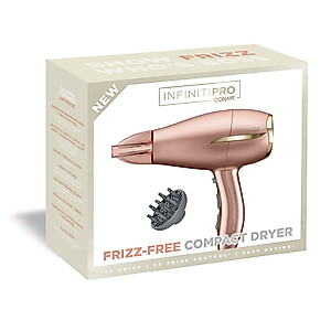INFINITIPRO BY CONAIR Frizz Free Compact Hair Dryer ~ 2x the Shine - 3x the Frizz Control