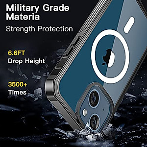 AICase for iPhone 13 Mini Case Compatible with Magsafe, Full Body Rugged with Built-in 9H Tempered Glass Screen Protector Heavy Duty Protection Shockproof Cover for iPhone 13 Mini Case 5.4"