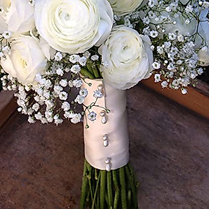 220p Corsage Pins, Boutonniere Pins, Boutineer Pin, White Pearl Pins, Wedding Bouquet Pins for Jewelry, Flower DIY Crafts