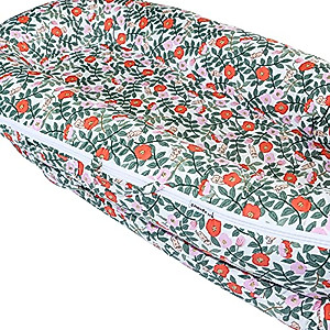 Hi Sprout Newborn Baby Nest Change Extra Cover (Suit for All Dockatot Deluxe Docks) (Flower Vine)