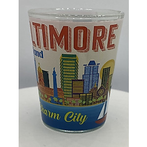 BALTIMORE Maryland SHOT GLASS 2 OZ.