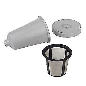 Reusable K-Cup coffee filter exclusive to the Keurig Home Brewing System - Keurig My K-Cup Replacement Coffee Filter Set 3 pieces Gray Color fits B31 B40 B50 B60 B70
