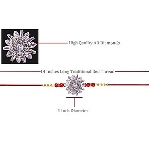 Fancy Rakhi for Brother Small Bro Rakshabandhan Thread/Raksha Bandhan Rakhi - P1 (Design 6)