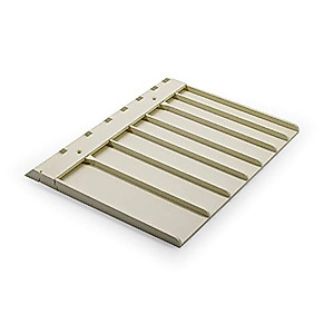 Camco Knife Safe - Securely Mounts on Wood or Metal Surfaces, Holds 7 Cooking and Carving Knives, Organize and Store Knives While Creating Space - (9" x 11") Beige (43583)